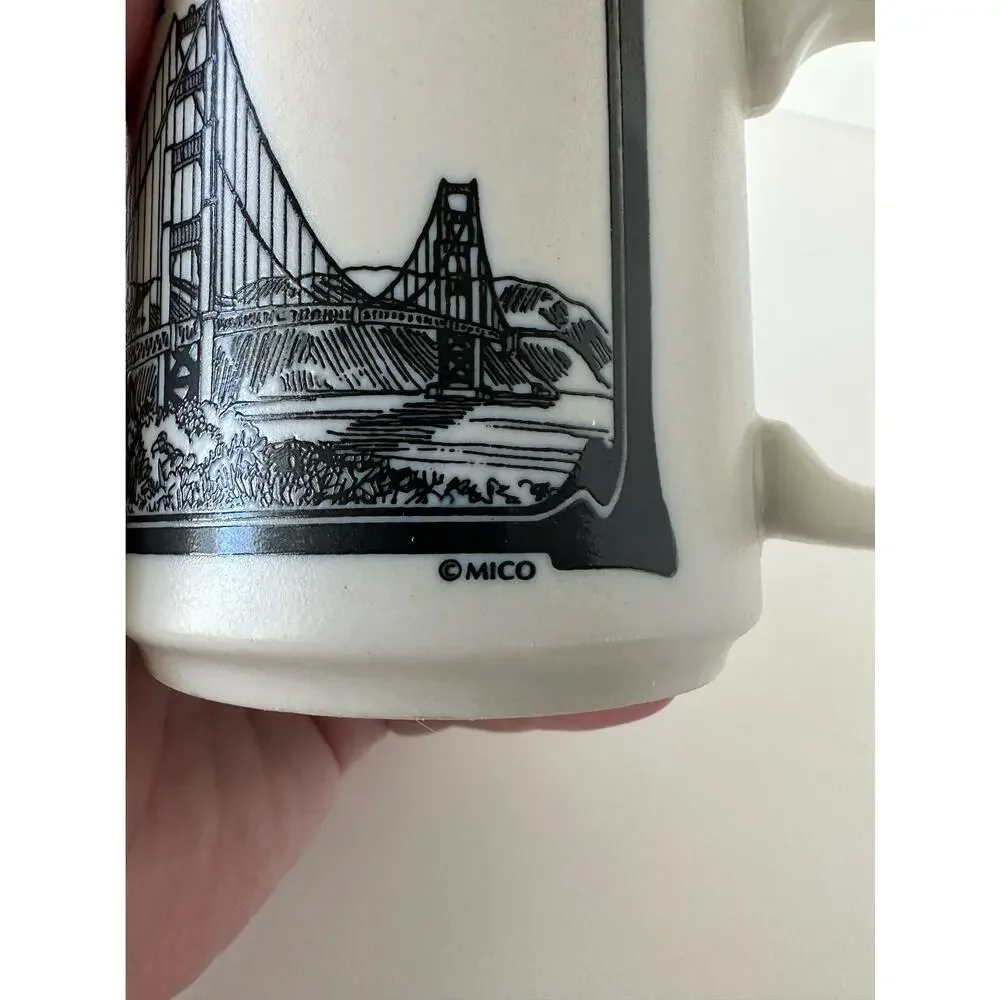 Mico | Dining | Vintage San Francisco Coffee Tea Mug Navy Blue Interior ...